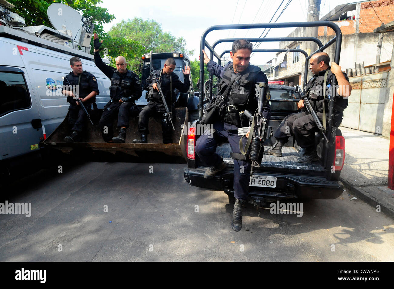 Rio de Janeiro, Brazil. 13th Mar, 2014. The Villa Kennedy in Bangu, in ...