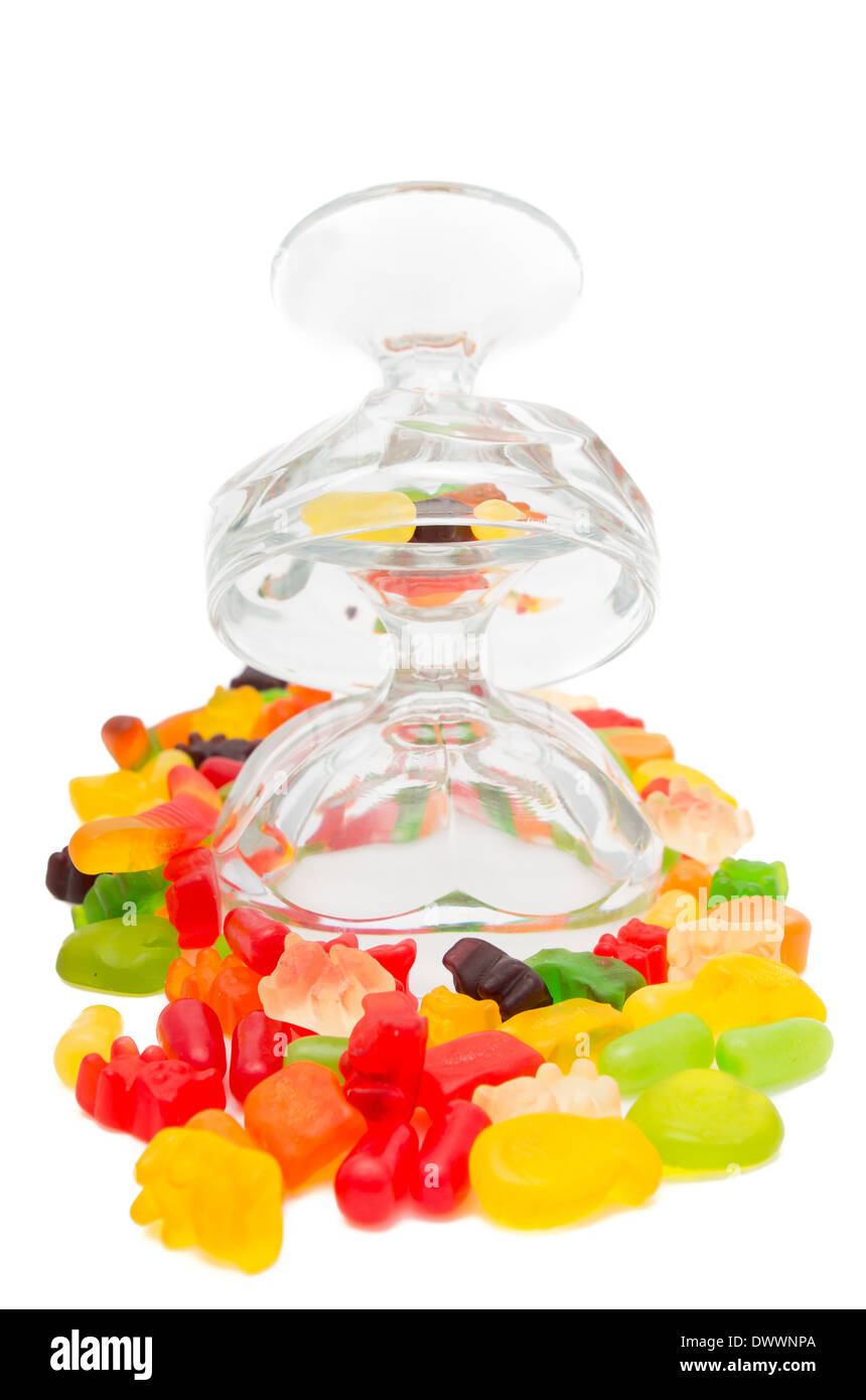 Colorful gummy bears in a cup Stock Photo - Alamy