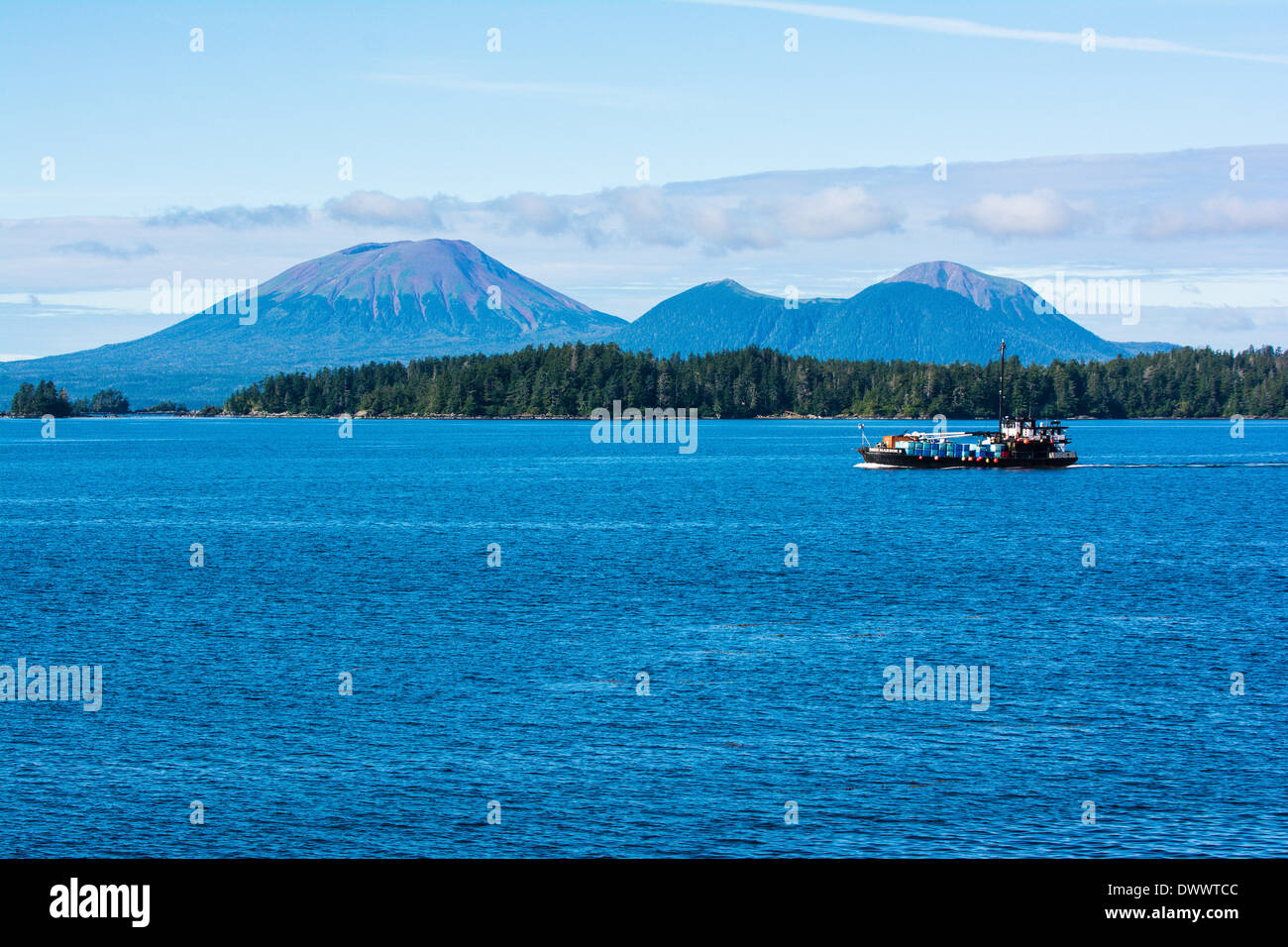 Mt. Edgecumbe, a dormant volcano, sits on Kruzoff Island. Here it is ...