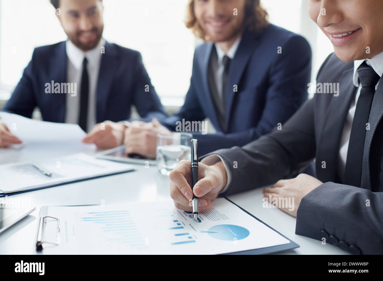 Young man working on spreadsheet hi-res stock photography and images ...