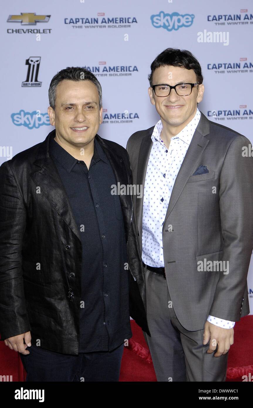 Los Angeles, CA, USA. 13th Mar, 2014. Joe Russo, Anthony Russo at ...