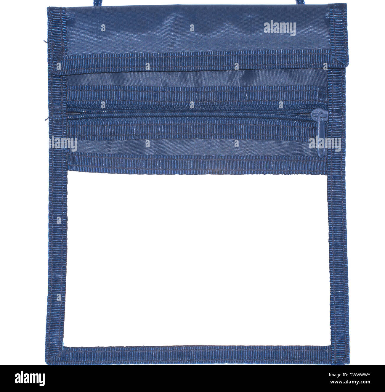 Closeup of a name tag, pocket is isolated on white background Stock ...