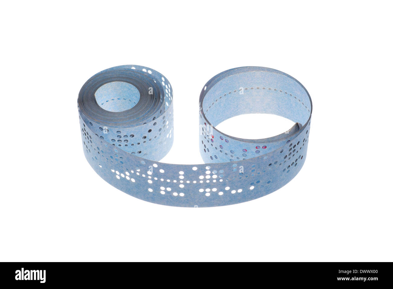 punched tape, isolated and closeup, vintage perforated tape Stock Photo - Alamy