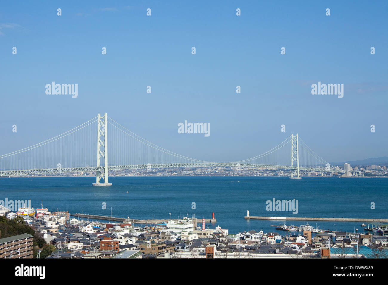 Akashi Kaikyo Bridge Stock Photo - Alamy