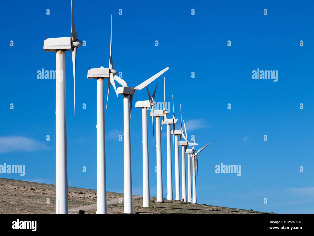 Electric wind generators Stock Photo - Alamy