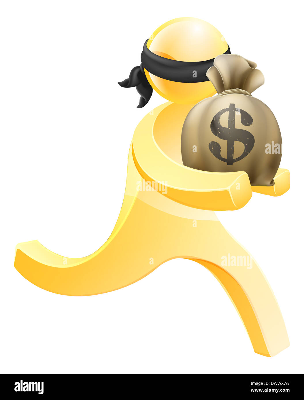 Bank robber cartoon hi-res stock photography and images - Alamy