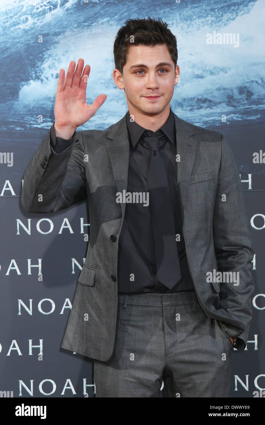 U.S actor Logan Lerman attends the "Noah" Germany Film Premiere at Zoo ...