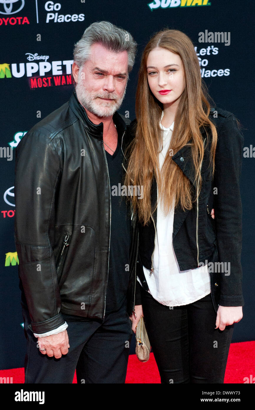 Ray Liotta and daughter Karsen Liotta attend the premiere of Disney's ...