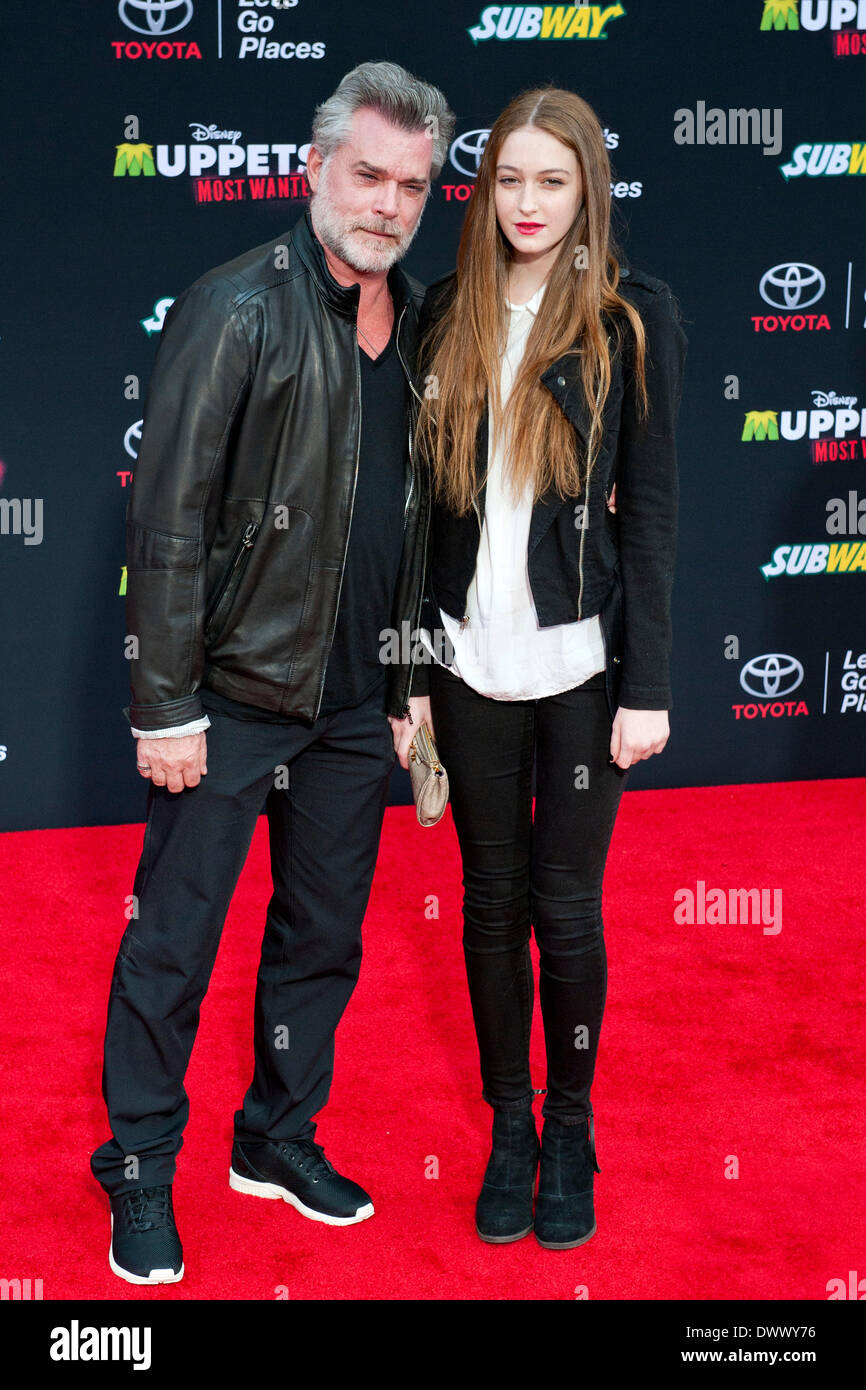 Ray Liotta and daughter Karsen Liotta attend the premiere of Disney's ...