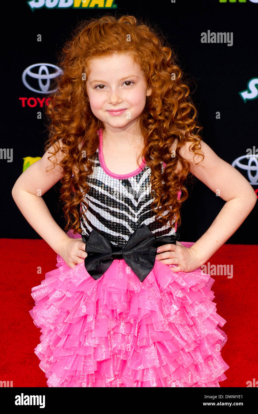 Francesca Capaldi attends the premiere of Disney's 'Muppets Most Wanted ...