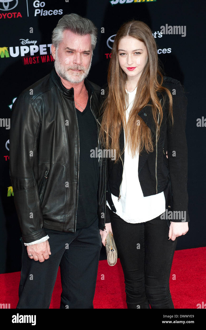 Ray Liotta and daughter Karsen Liotta attend the premiere of Disney's ...