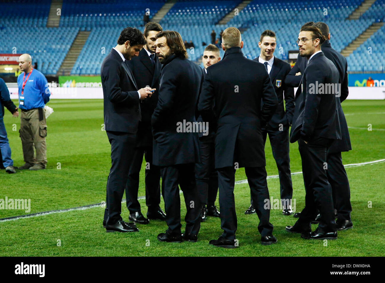 Madrid, Spain. © D. 5th Mar, 2014. Italia team group (ITA) Football ...