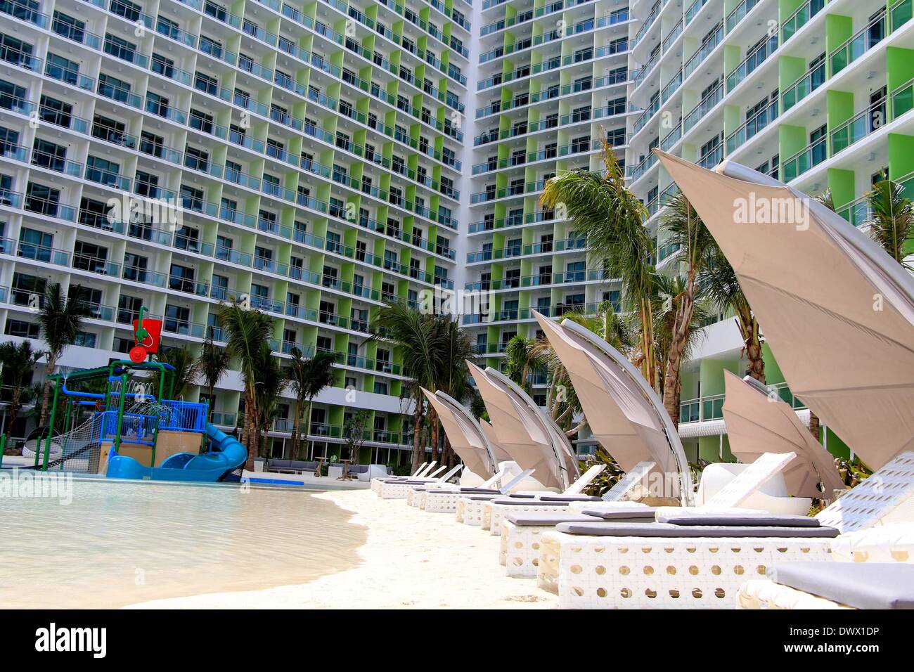 Paranaque, Philippines. 13th March, 2014: Lap Pool part of Azure Urban ...