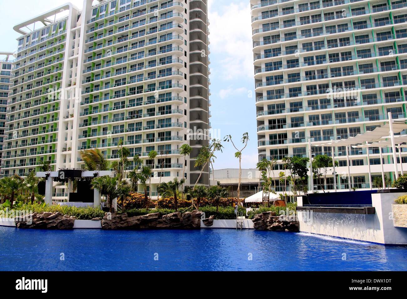 Paranaque, Philippines. 13th March, 2014: Lap Pool part of Azure Urban ...