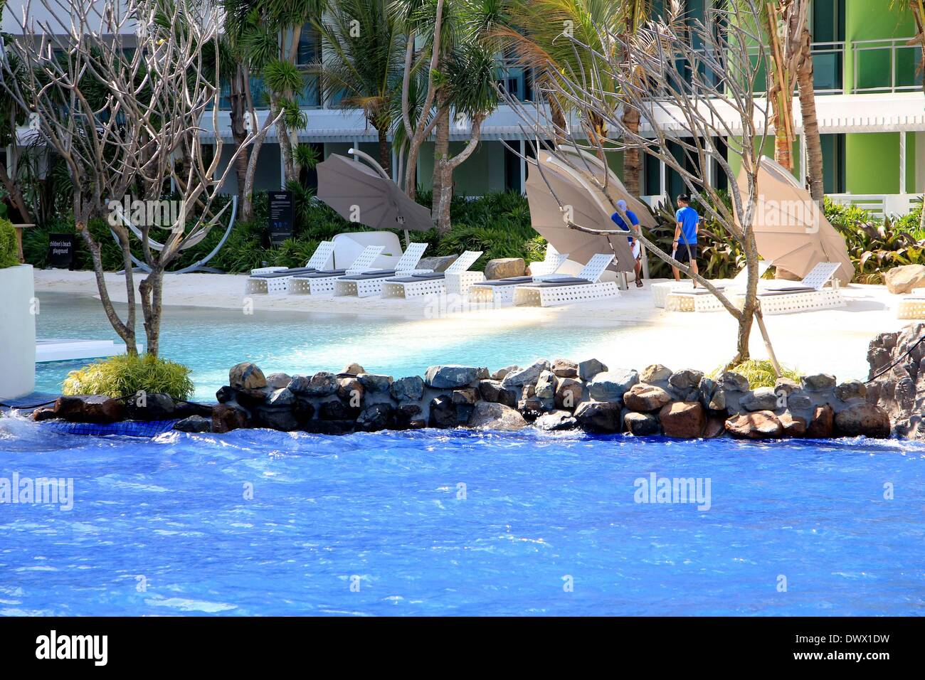 Paranaque, Philippines. 13th March, 2014: Lap Pool part of Azure Urban ...