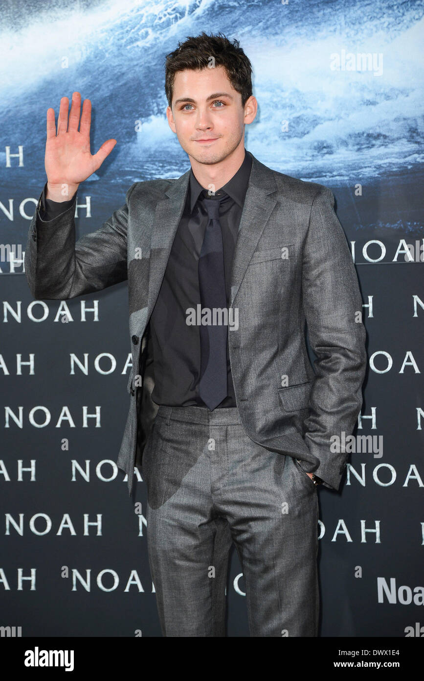 Berlin, Germany. 13th Mar, 2014. Actor Logan Lerman Germany premiere of ...