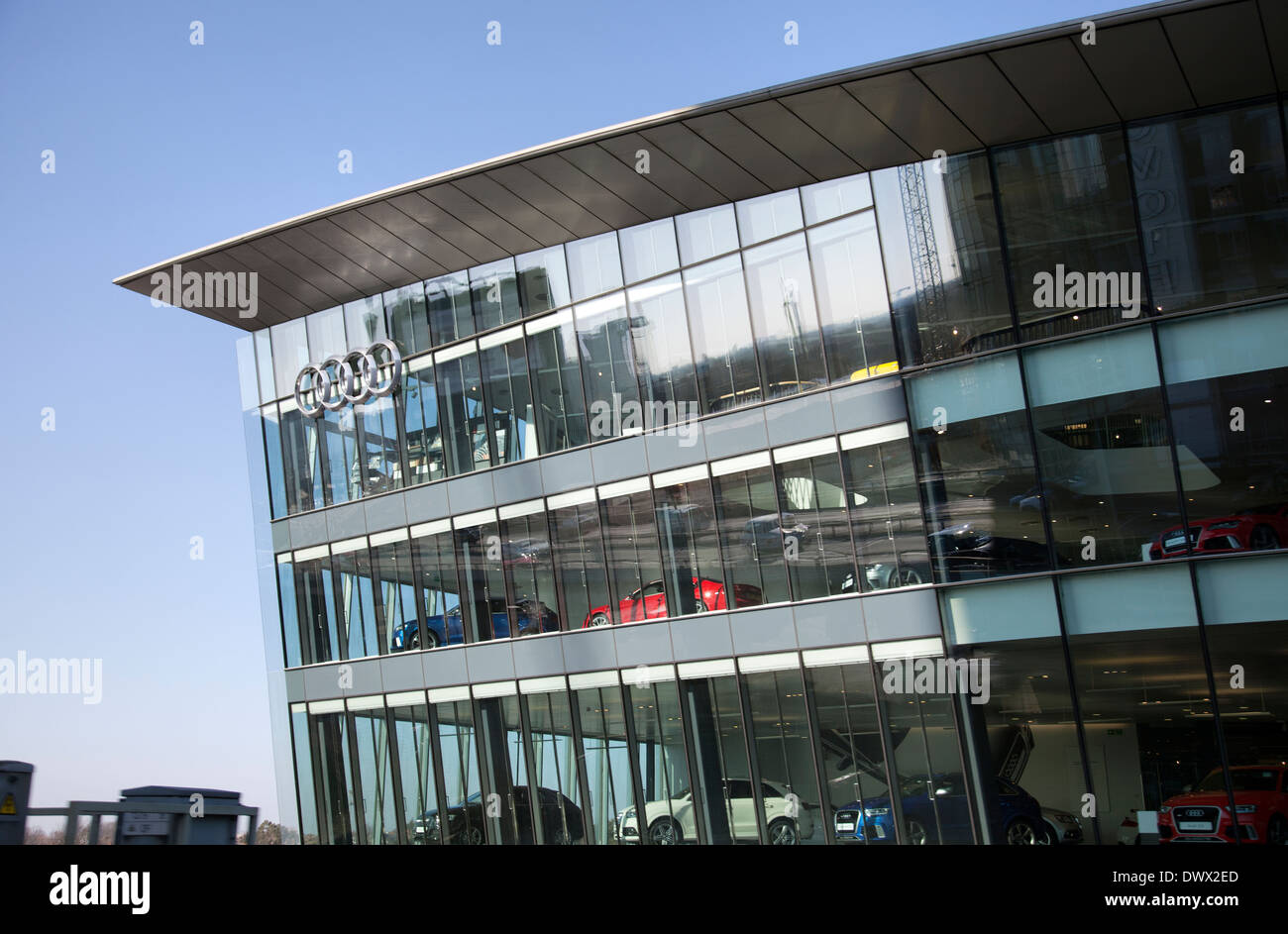 West London Audi Car Showroom - London UK Stock Photo - Alamy