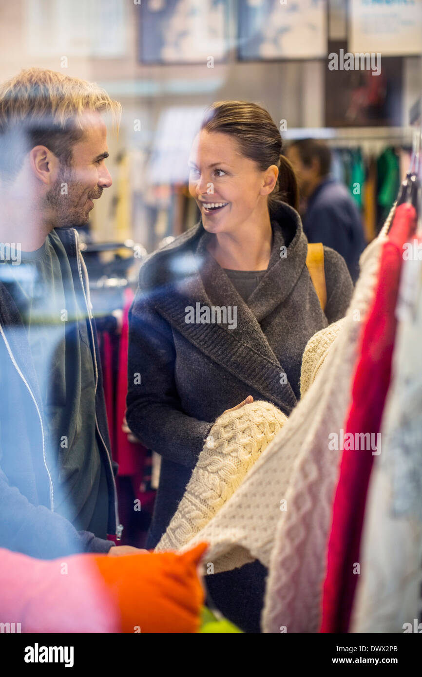 Sweaters in store hi-res stock photography and images - Alamy