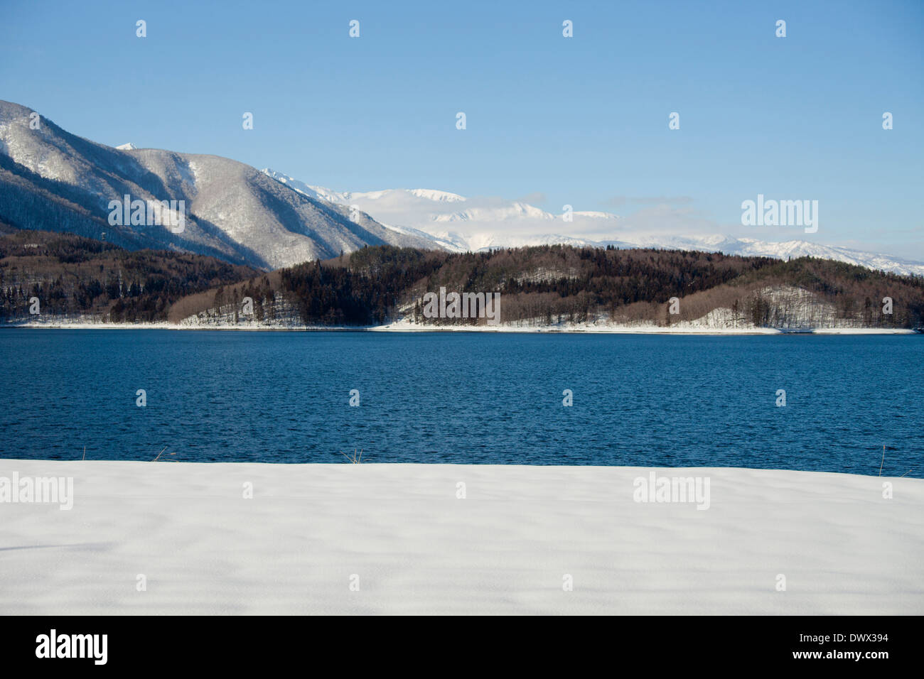 Hakuba Village covered in snow, Nagano, Japan Stock Photo - Alamy