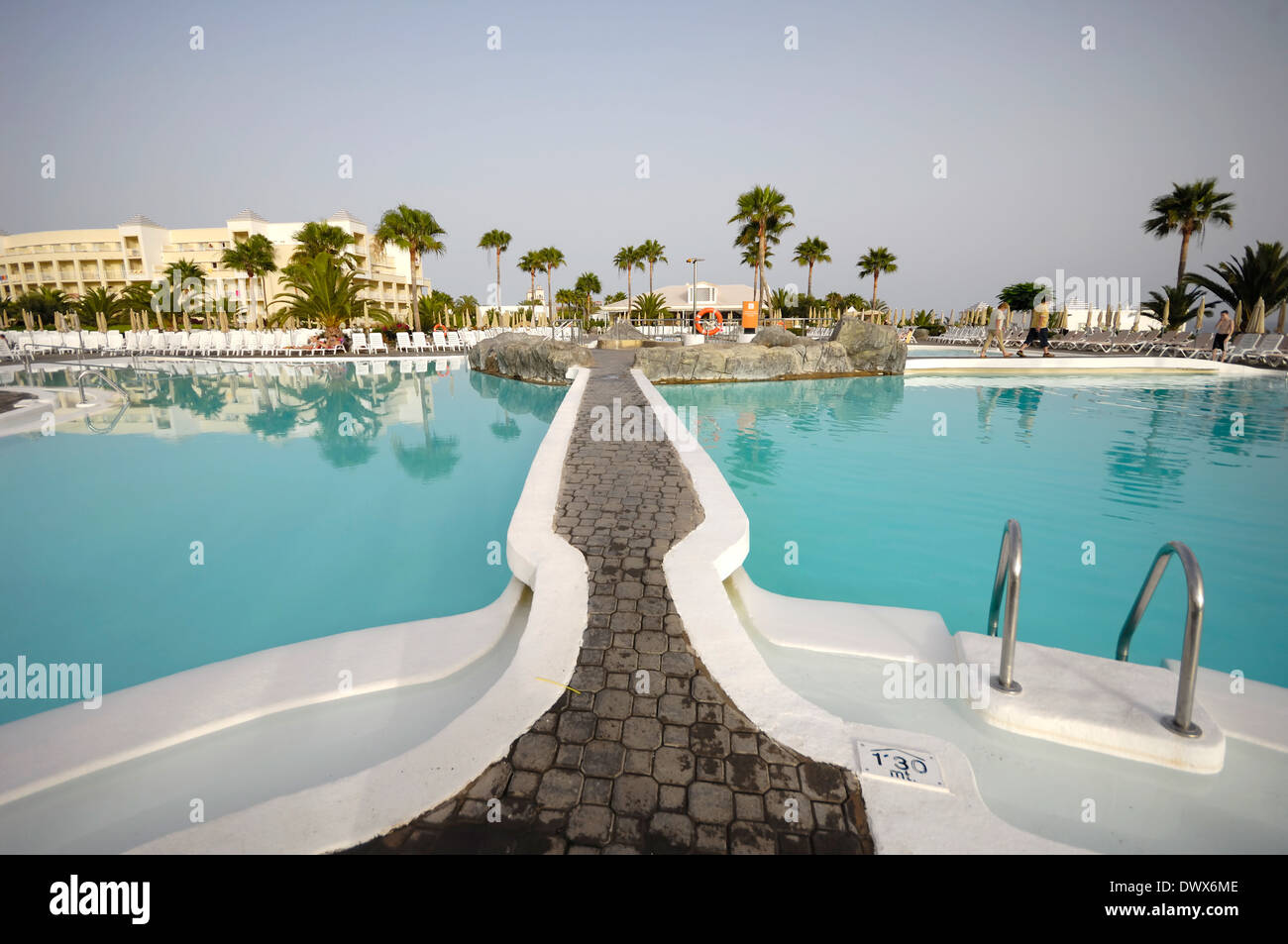 Very nice swimming pool at a hotel resort Stock Photo - Alamy