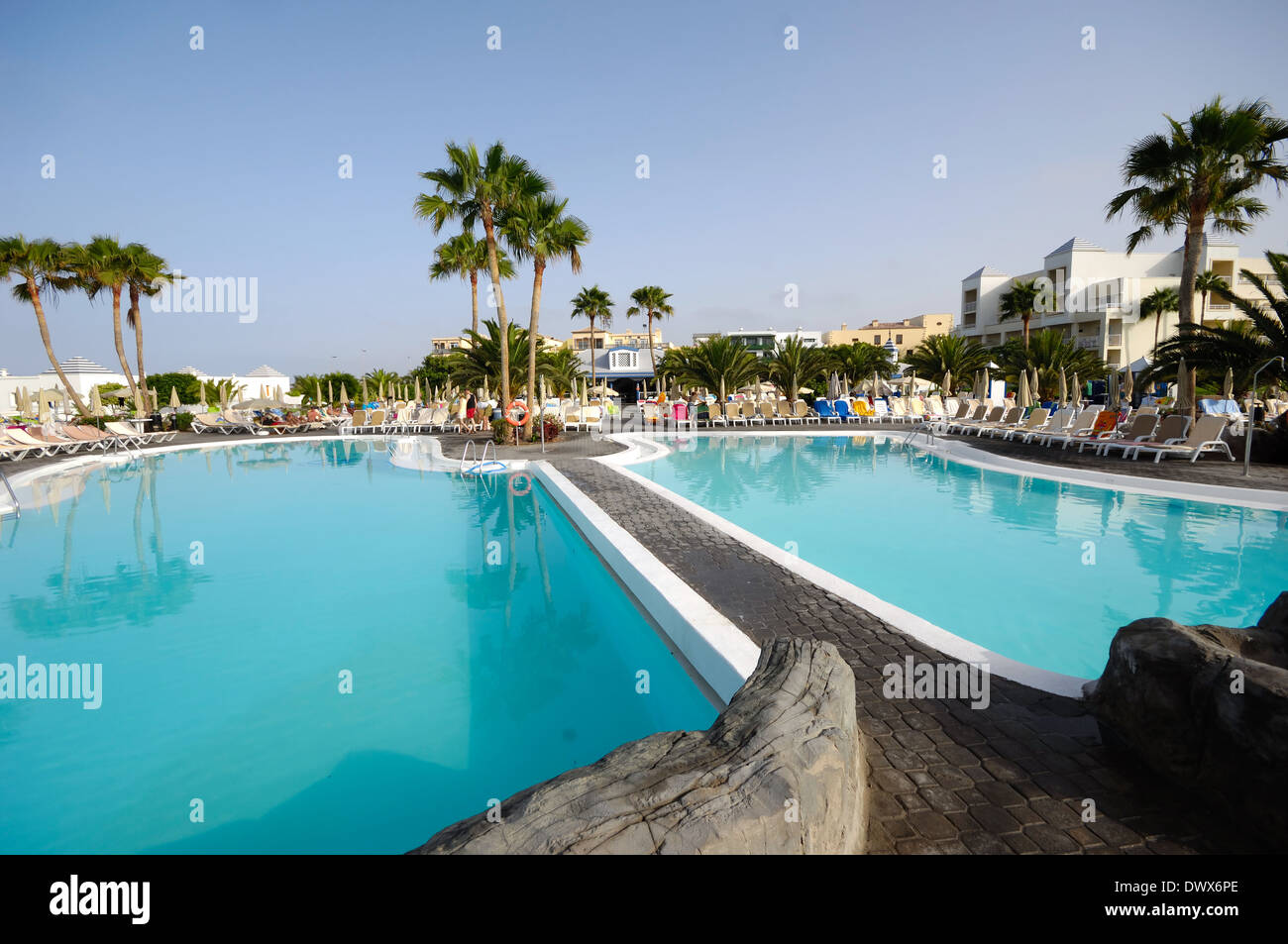 Very nice swimming pool at a hotel resort Stock Photo - Alamy