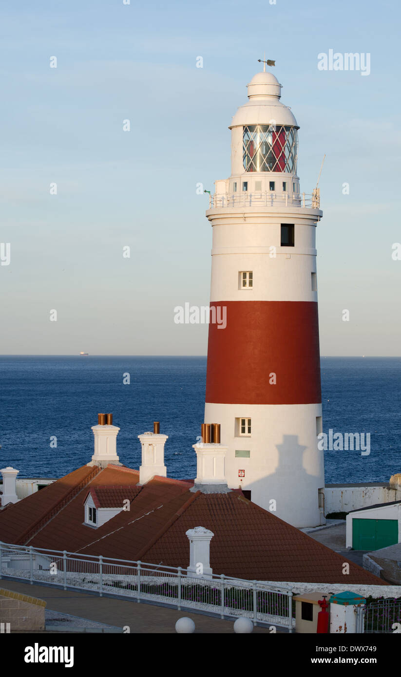 Europa Point Lighthouse in Gibraltar Stock Photo - Alamy