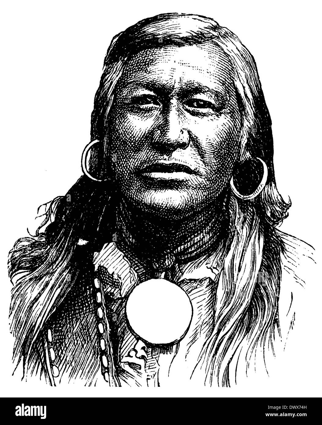 Usa indian america black and white Cut Out Stock Images & Pictures - Alamy