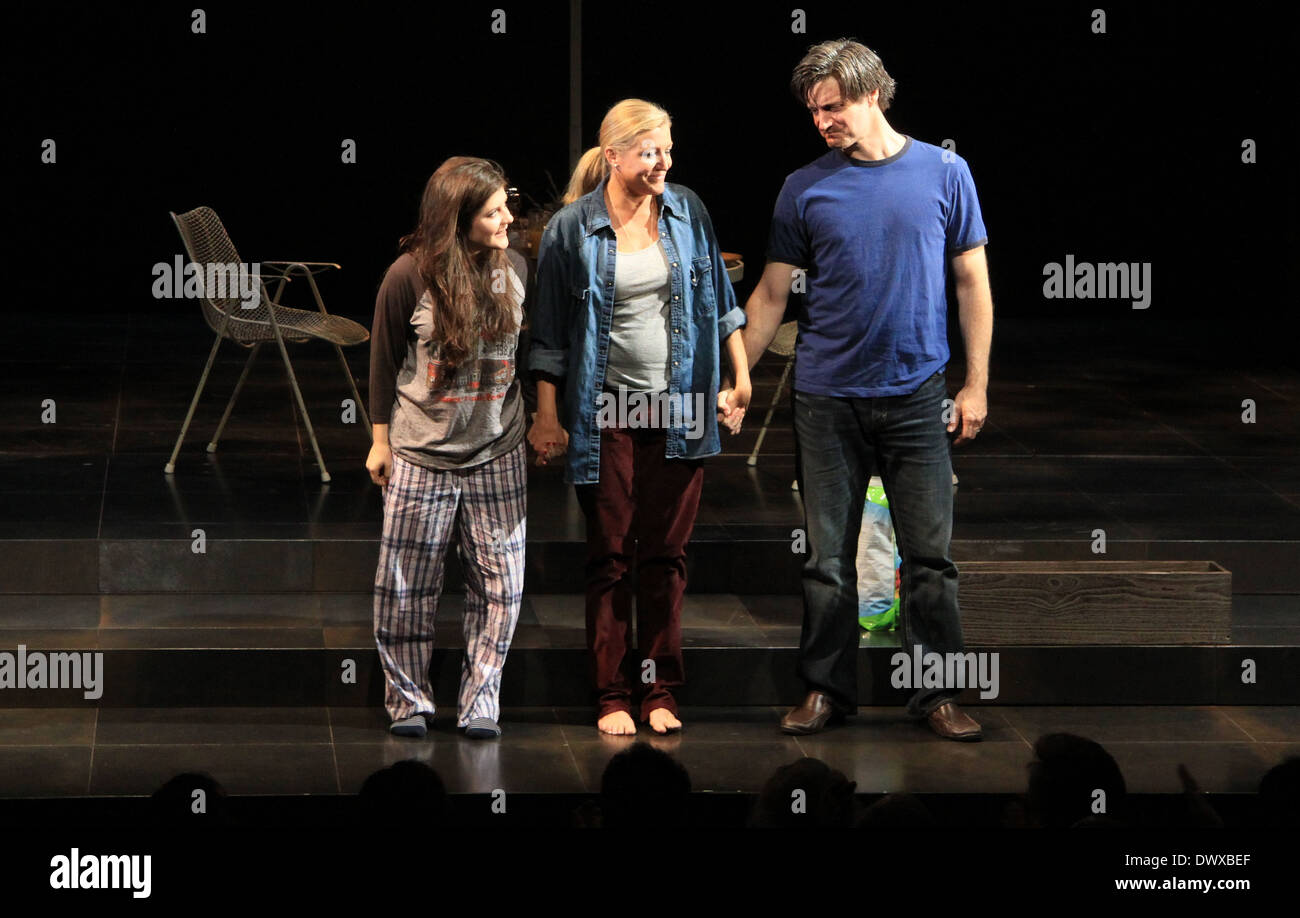 Madeleine Martin, Mary McCann and Gareth Saxe Opening night curtain ...