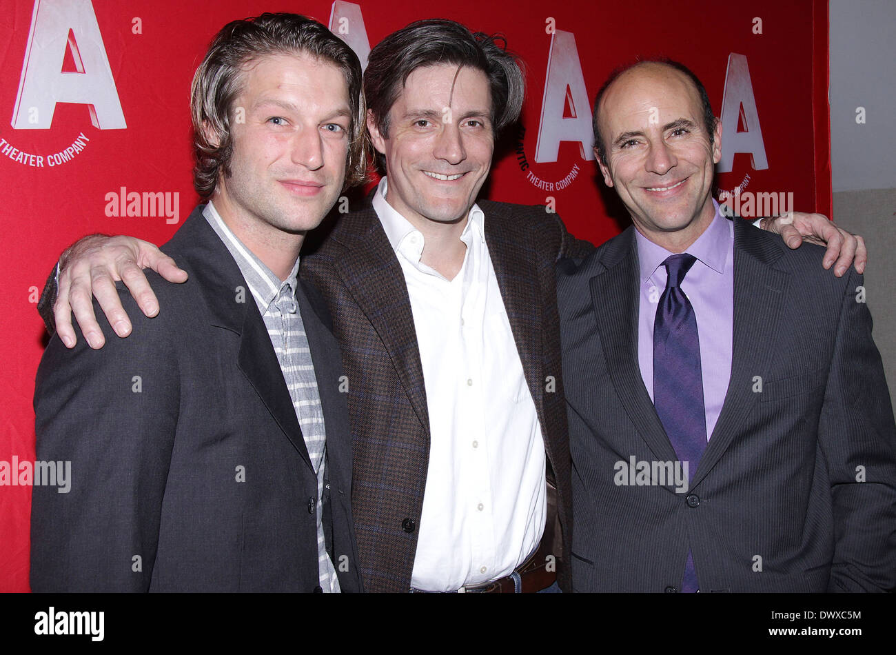 Peter Scanavino, Gareth Saxe and Jordan Lage Opening night after party ...
