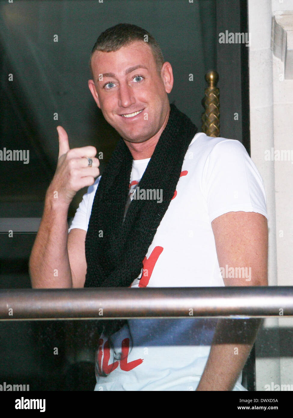 Christopher Maloney X Factor contestants outside their London hotel ...