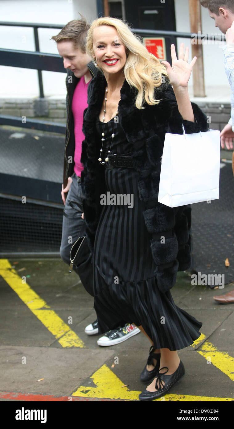 Jerry Hall at the ITV studios London, England - 11.10.12 Featuring ...