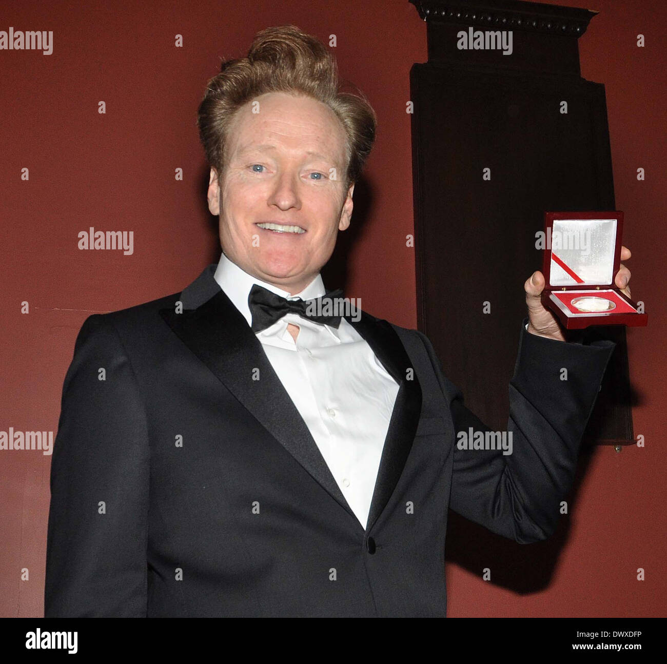 Comedian and US Talk Show host Conan O'Brien was presented with the ...