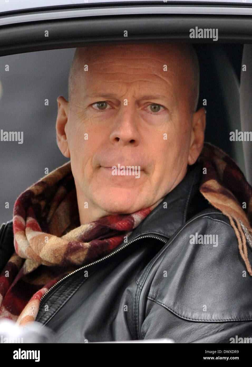 Bruce Willis filming scenes for the upcoming movie sequel 'Red 2 ...