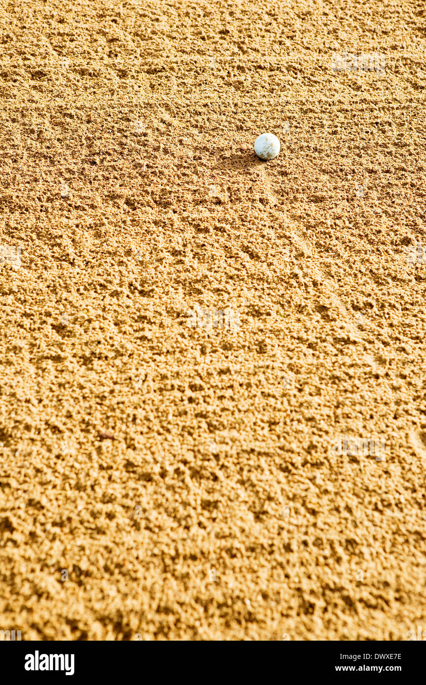Golf Ball in Bunker Stock Photo - Alamy
