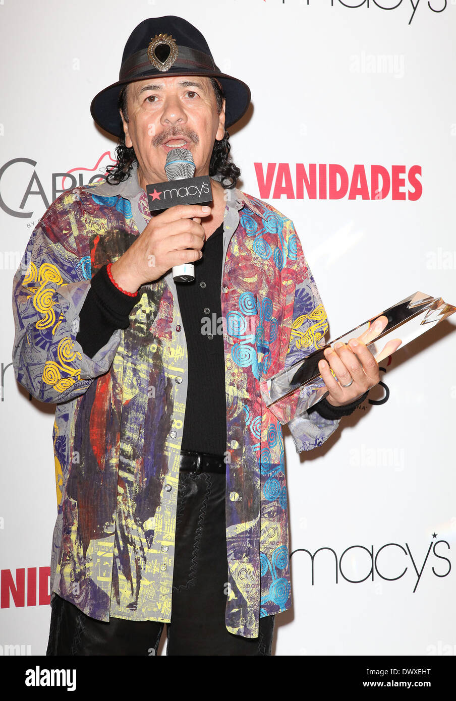 Carlos Santana, at Macy’s and Vanidades magazine launch celebrating ...