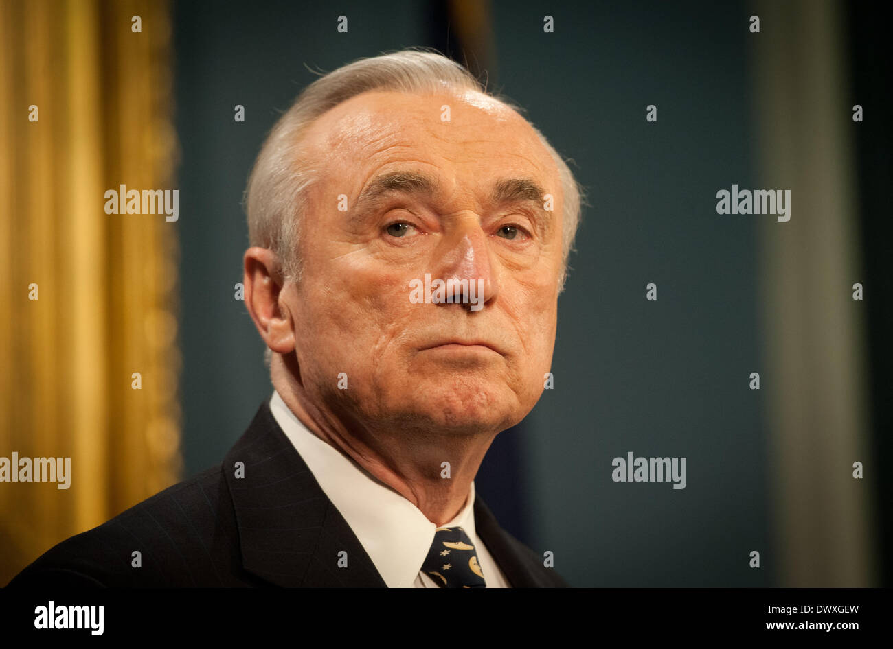 Manhattan, New York, USA. 13th Mar, 2014. Police Commissioner WILLIAM ...