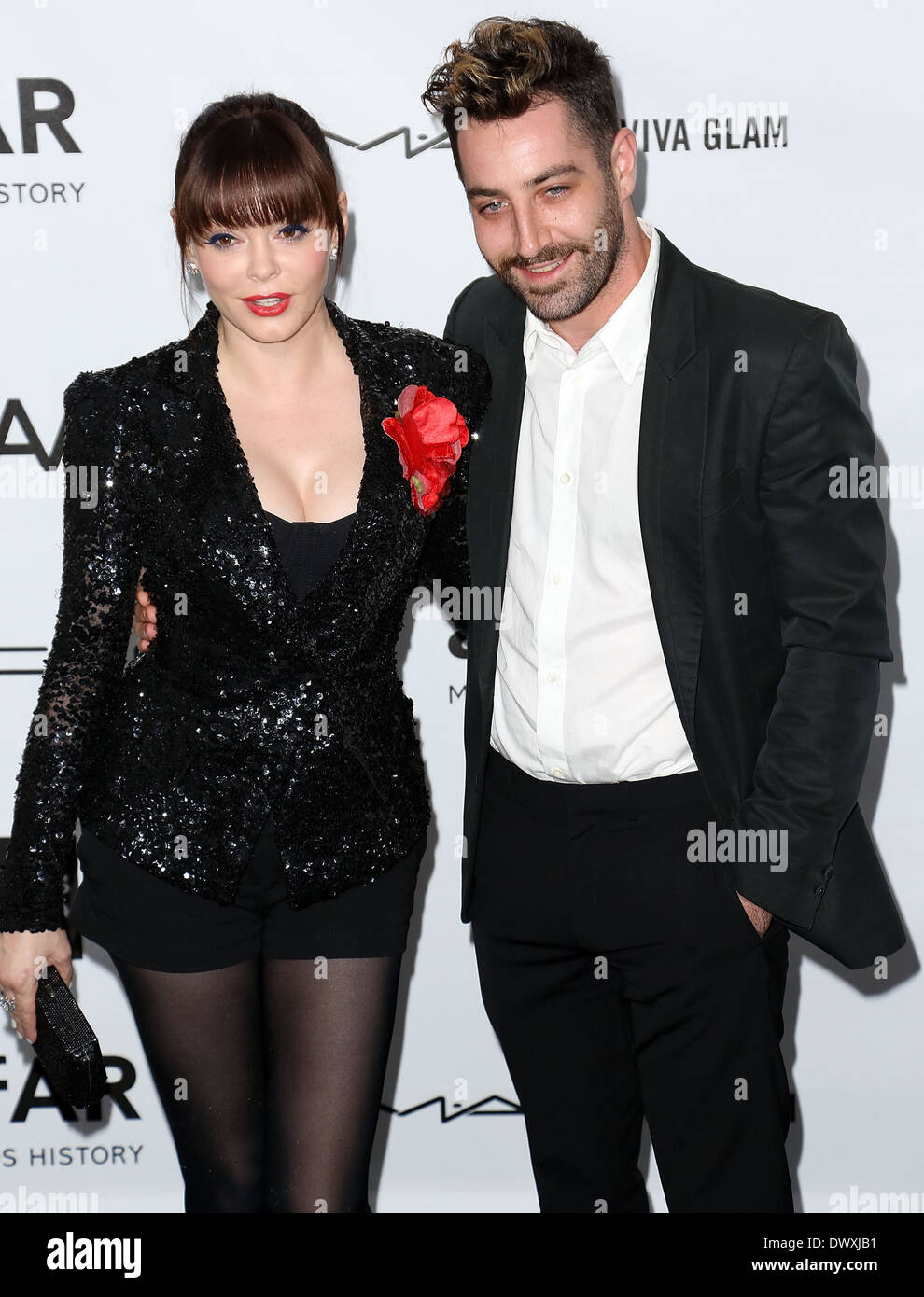 Rose Mcgowan And Davey Detail