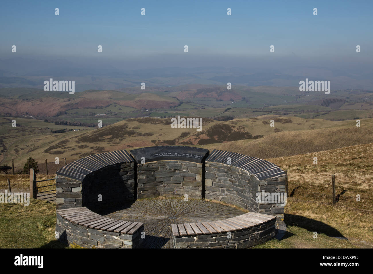 The Wynford Vaughan Thomas observation point near Aberhosan, Powys ...