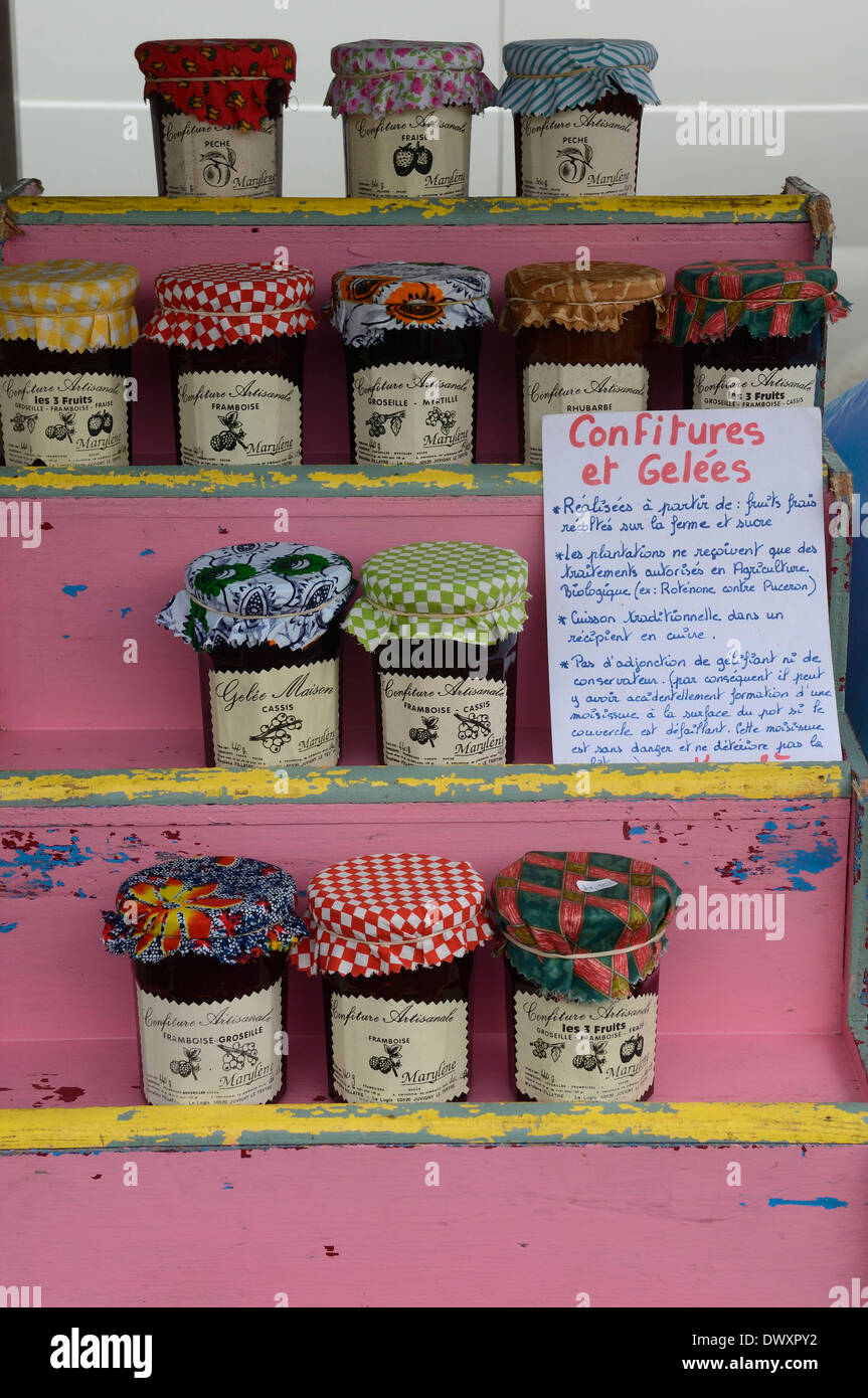 Jam jars display market hi-res stock photography and images - Alamy