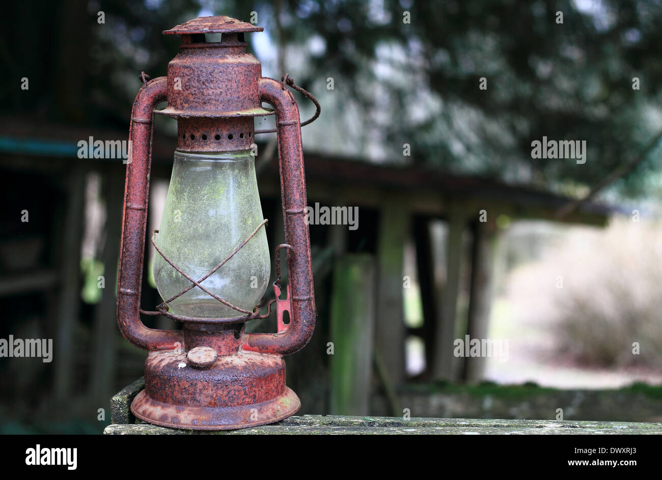 Rustic metal lantern hi-res stock photography and images - Alamy
