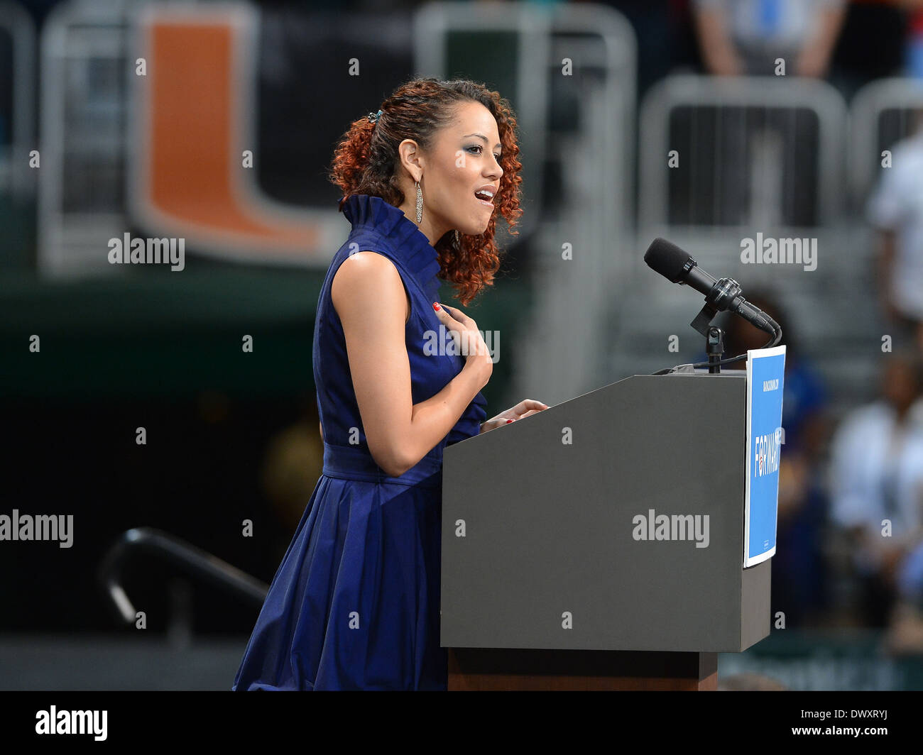 Brittany James sings the National Anthem at a Grassroots Event with ...