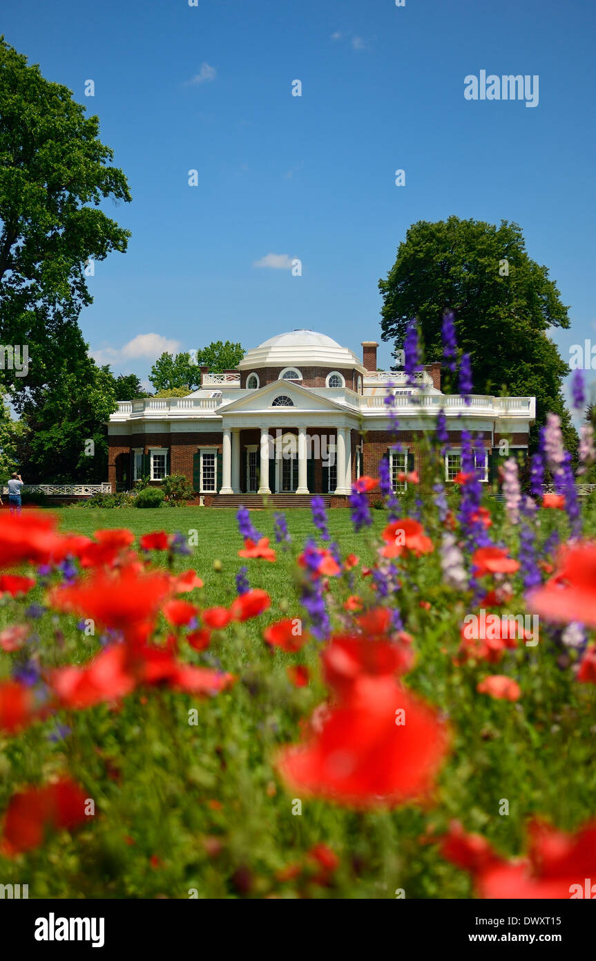 Monticello thomas jefferson garden hi-res stock photography and images ...
