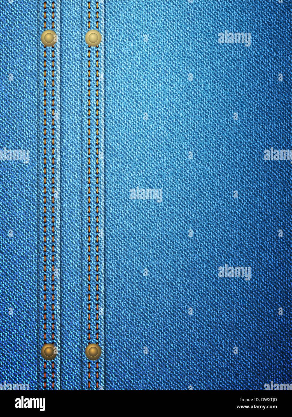 Blue denim background with stitch. Vector illustration Stock Photo - Alamy