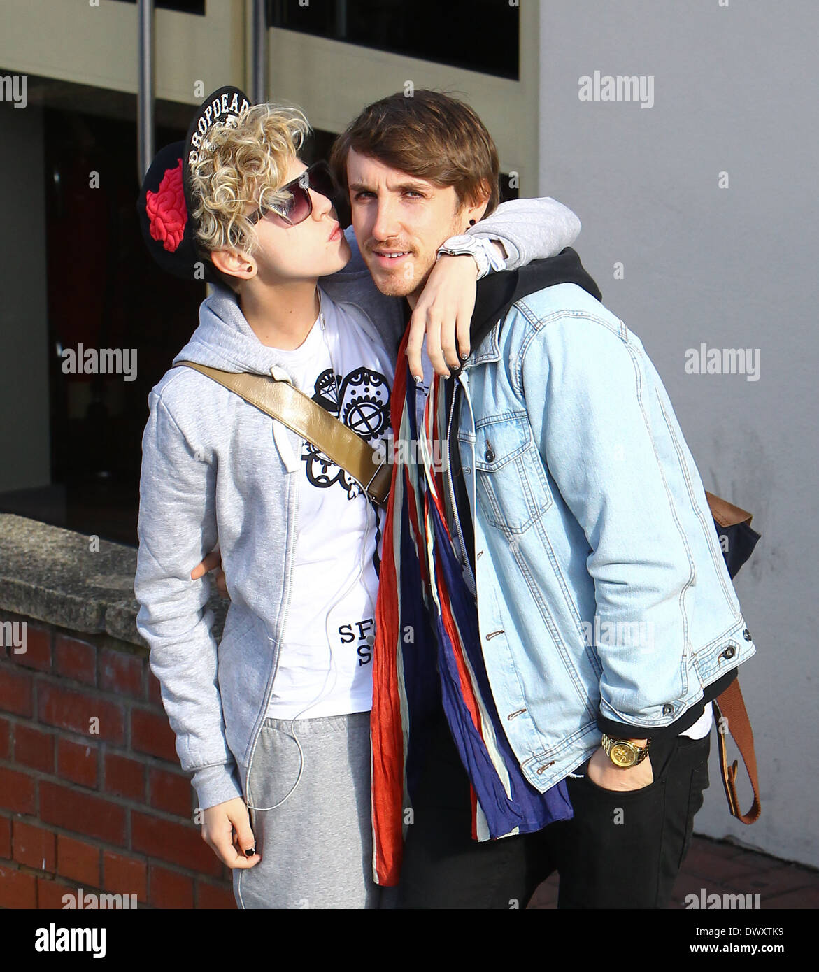 Kye Sones and Charlotte Rundle (MK1) X Factor contestants arrive at the ...