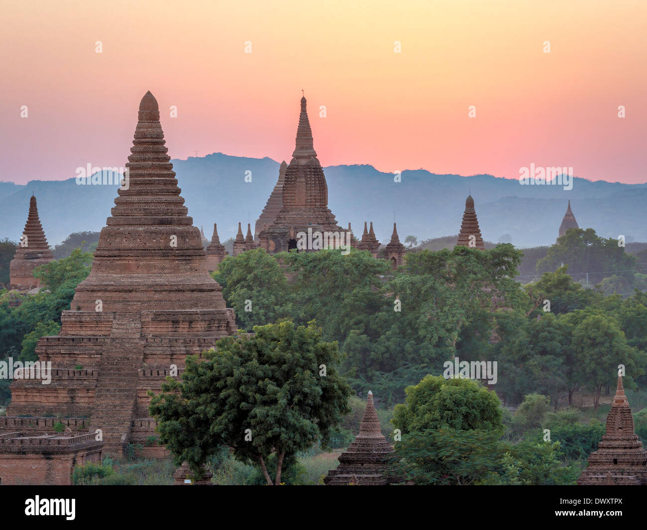 Bagan Sunset I Stock Photo - Alamy