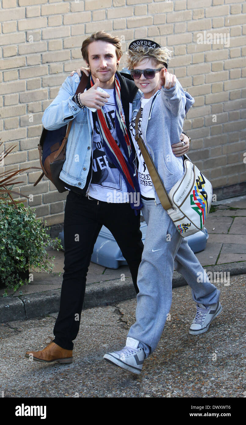Kye Sones and Charlotte Rundle (MK1) X Factor contestants arrive at the ...