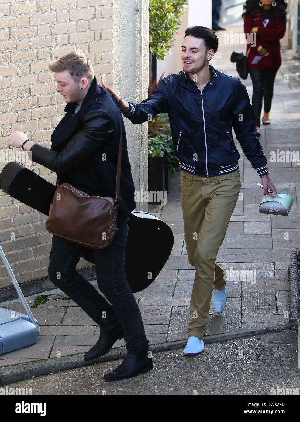 James Arthur and Rylan Clark X Factor contestants arrive at the ...