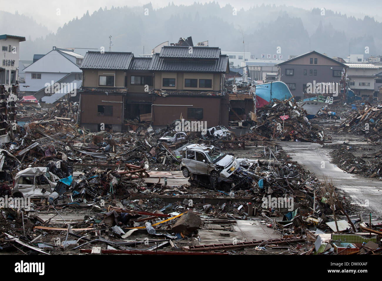 Kesennuma miyagi japan 2011 hi-res stock photography and images - Alamy