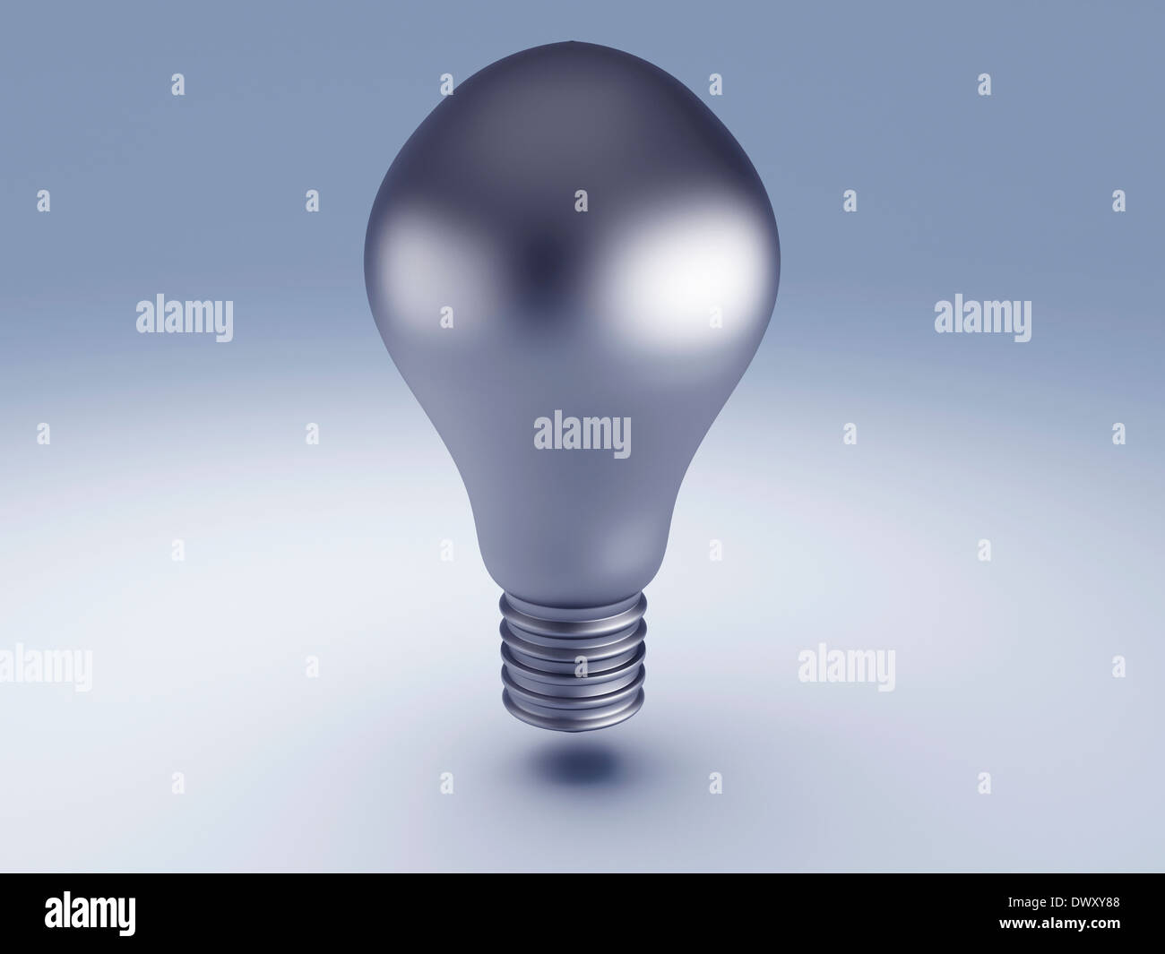 Light Bulb icon 3d illustration Stock Photo - Alamy