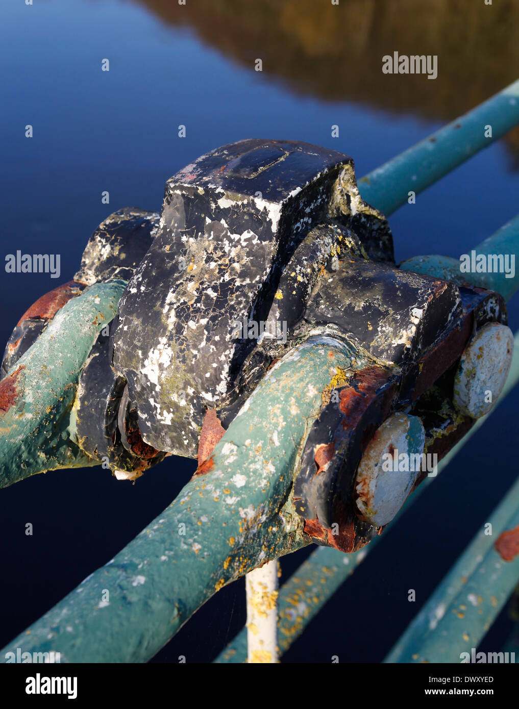The Union suspension or chain bridge crossing the River Tweed at ...